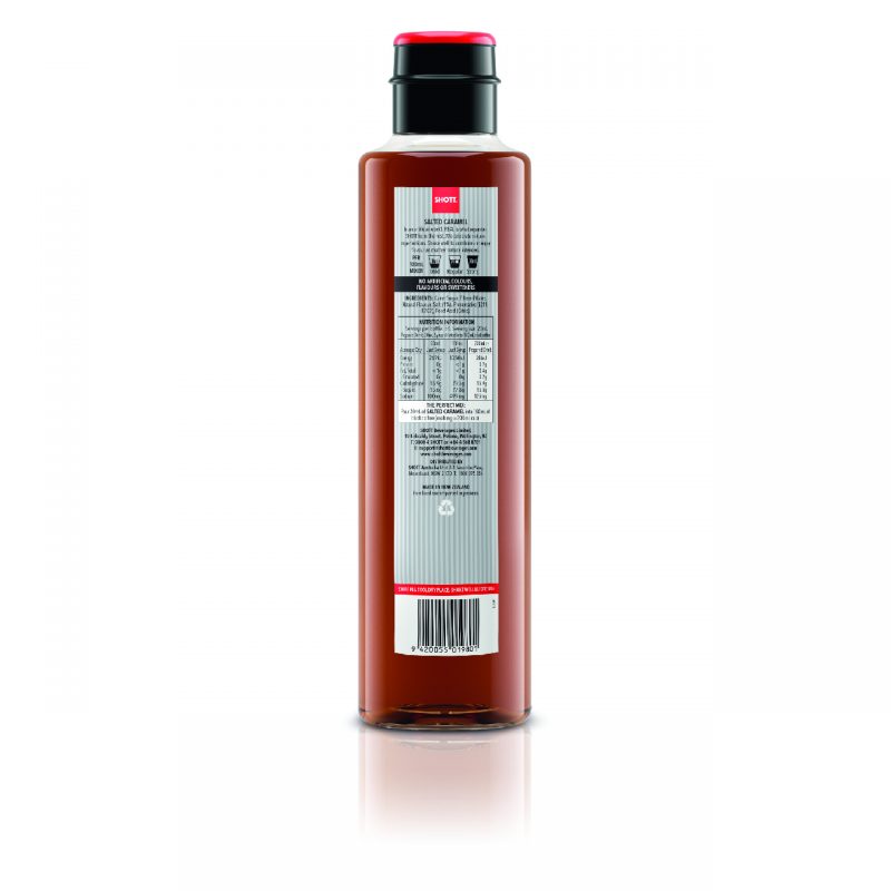 Shott Salted Caramel Syrup | Flavoured Syrups - Smiths of London