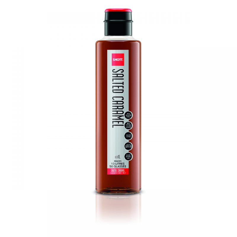 Shott Salted Caramel Syrup | Flavoured Syrups - Smiths of London